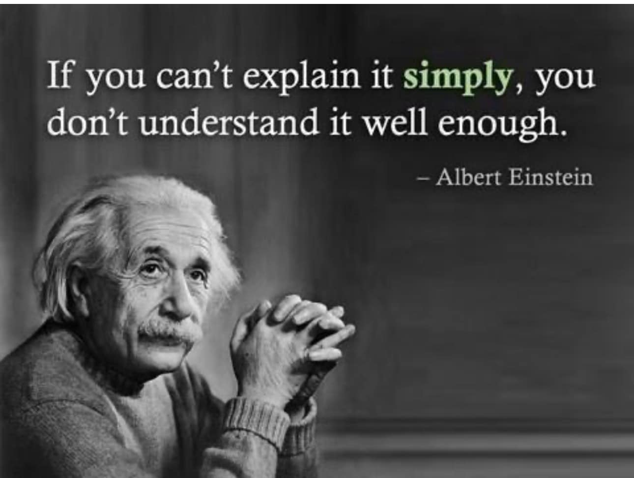 “Het is niet moeilijk zaken complex te maken, het is moeilijk zaken ...